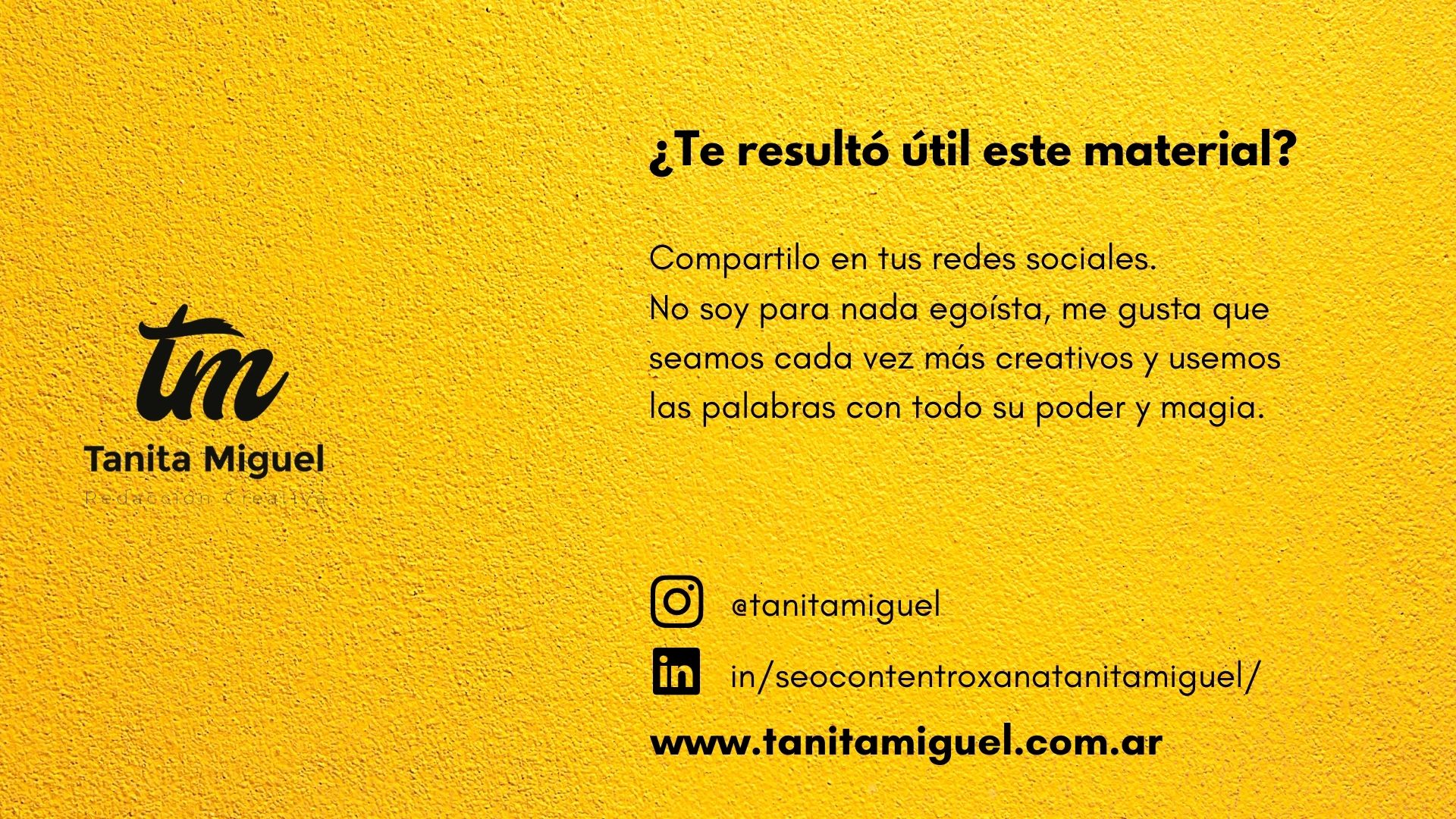 Estas son las 3 claves para crear copys efectivos - Tanita Miguel | Redacción Creativa